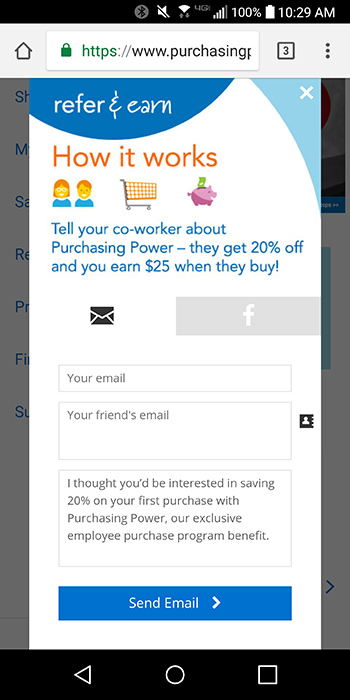 Refer & Earn Customer Referral Program | Purchasing Power