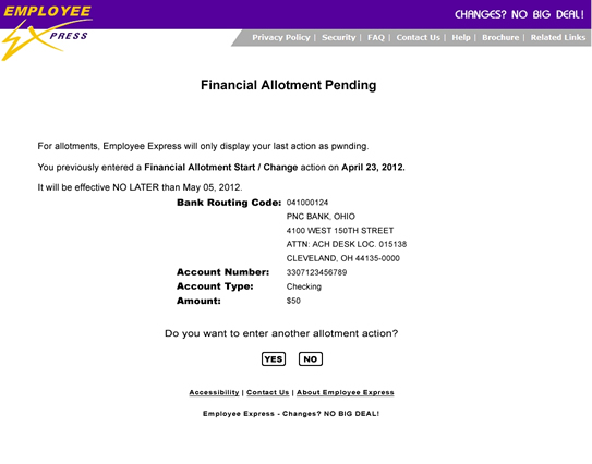 Allotment Instructions | Purchasing Power