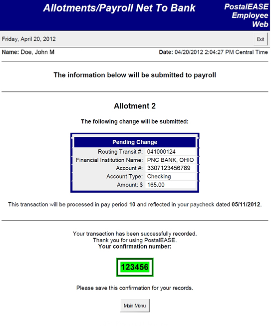 Allotment Instructions | Purchasing Power